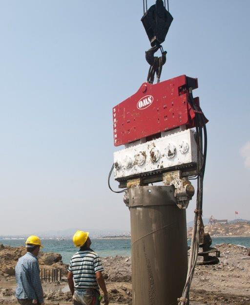 Vibro hammer SVR 50 NF to work on a crane or piling rig – Anuntul Meu