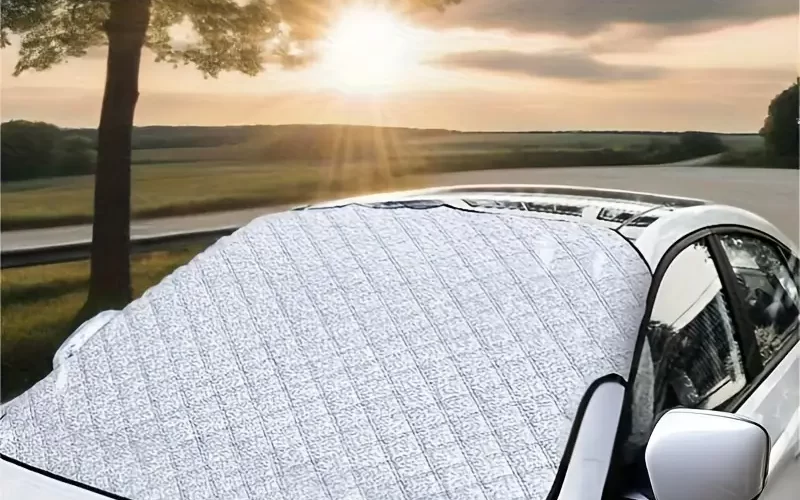 Parasolar auto universal 150×94 cm – protecție UV, Heat & Snow ...